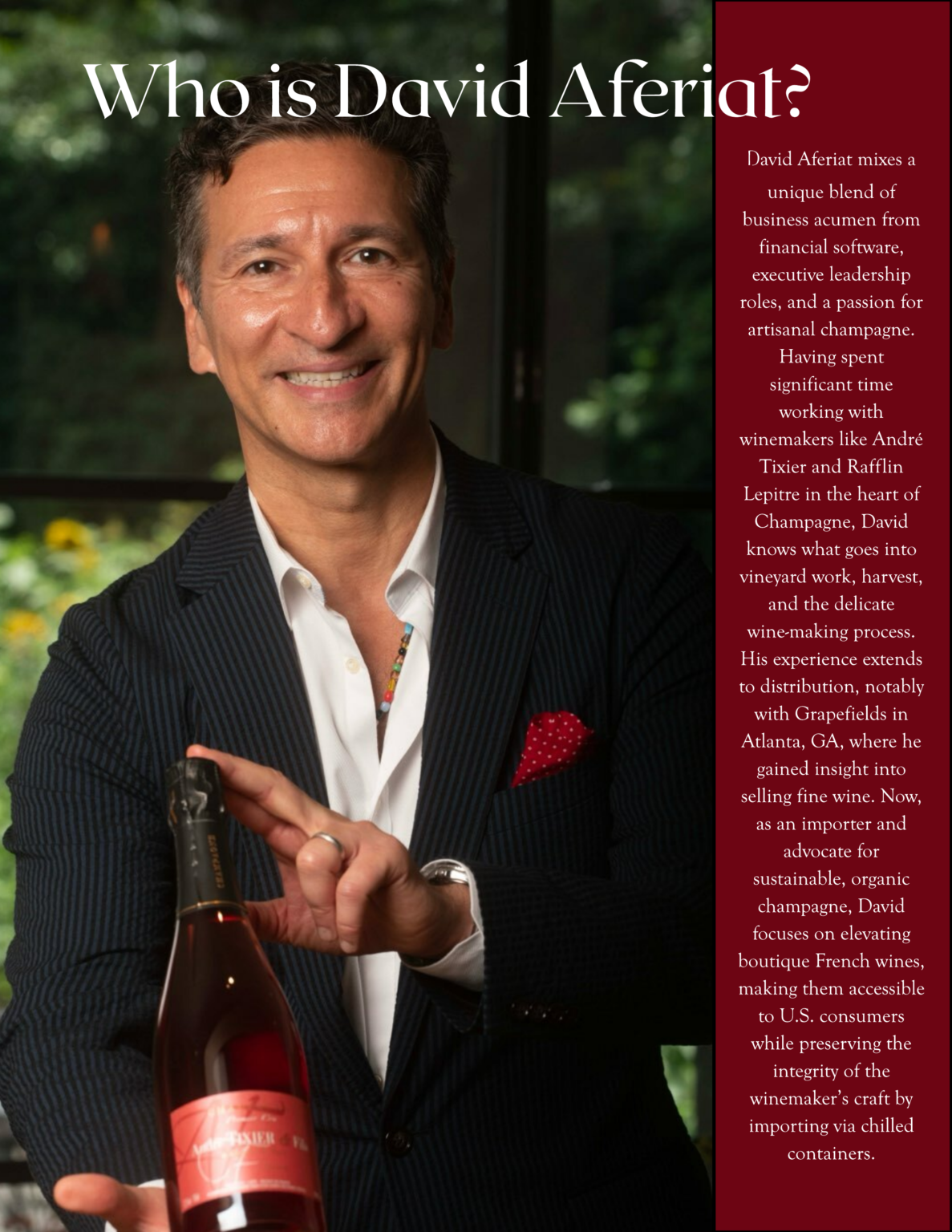 Avid Vines’ David Aferiat: Artisanal Champagne Influencer - Luxe Beat ...