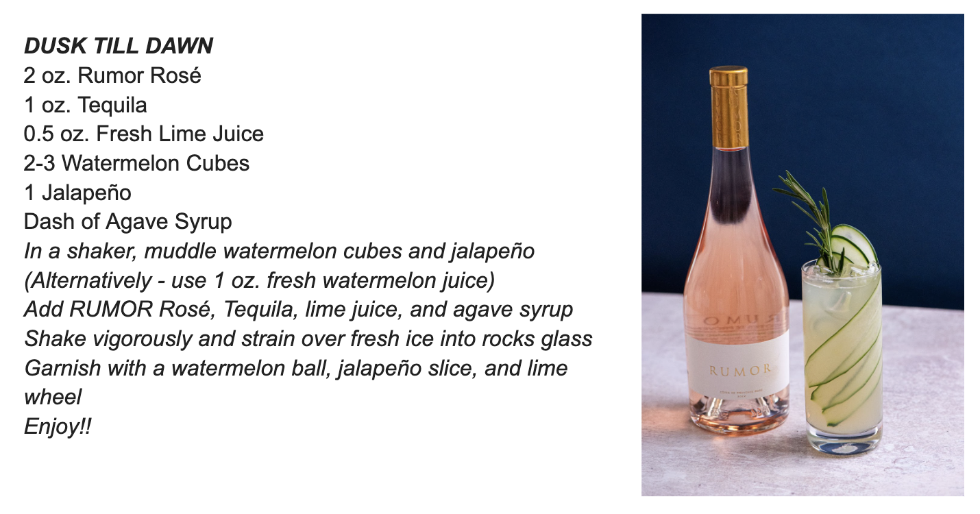 RUMOR Rosé Cocktails to Refresh Your Summer - Luxe Beat Magazine